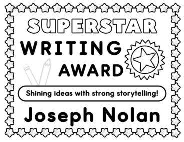Superstar Awards (Free Printables) - Superstar Worksheets