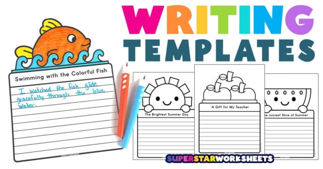 Writing Templates - Superstar Worksheets