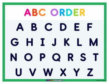 ABC Order Worksheets (Free Printables) - Superstar Worksheets