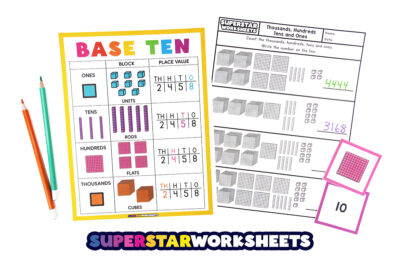 Base 10 Worksheets - Superstar Worksheets