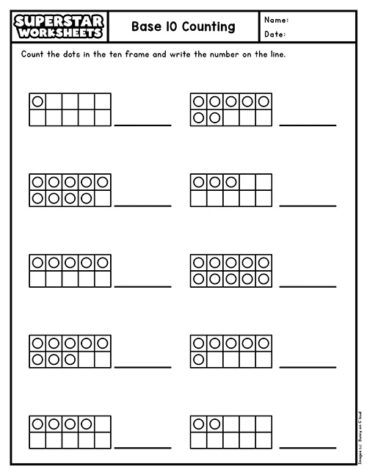 Base 10 Worksheets - Superstar Worksheets