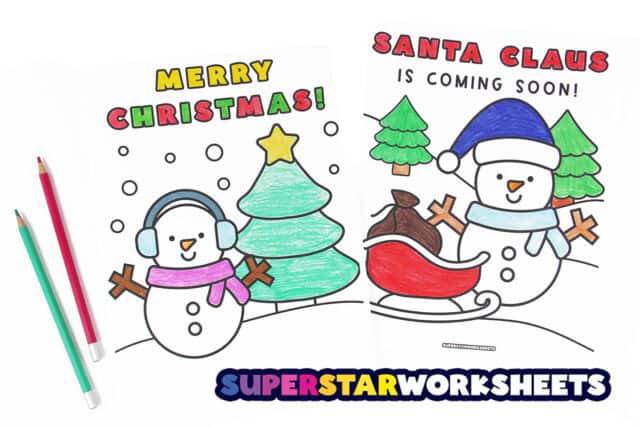 Snowman Coloring Pages (Free Printables) - Superstar Worksheets