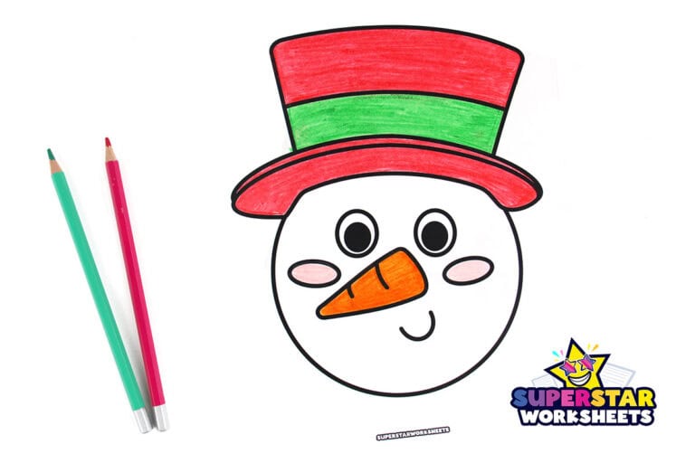 Snowman Coloring Pages (Free Printables) - Superstar Worksheets