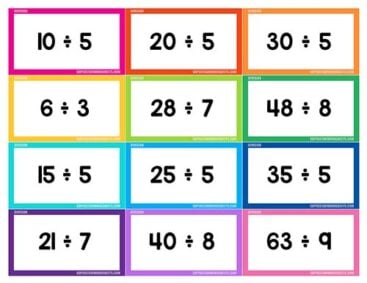 Division BINGO (Free Printables) - Superstar Worksheets