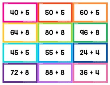 Division BINGO (Free Printables) - Superstar Worksheets
