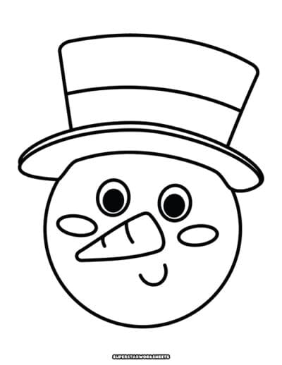 Snowman Coloring Pages (Free Printables) - Superstar Worksheets