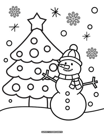 Snowman Coloring Pages (Free Printables) - Superstar Worksheets