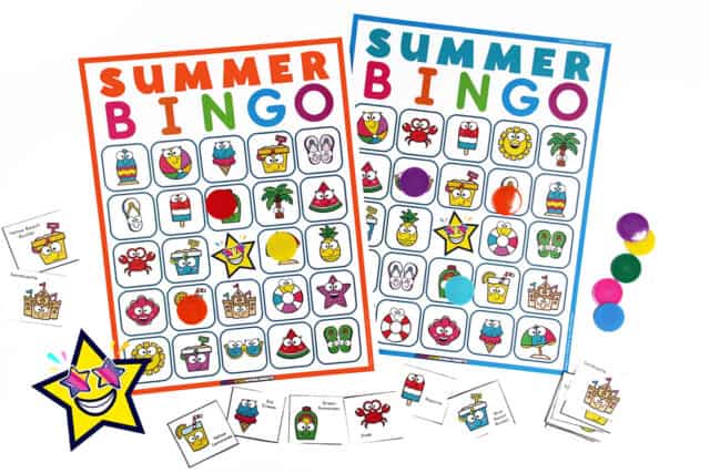 Summer BINGO (Free Printables) - Superstar Worksheets