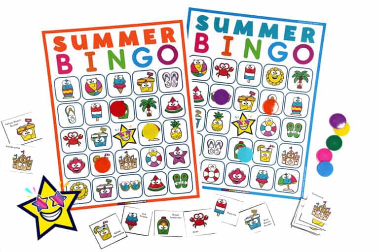 Summer BINGO - Superstar Worksheets