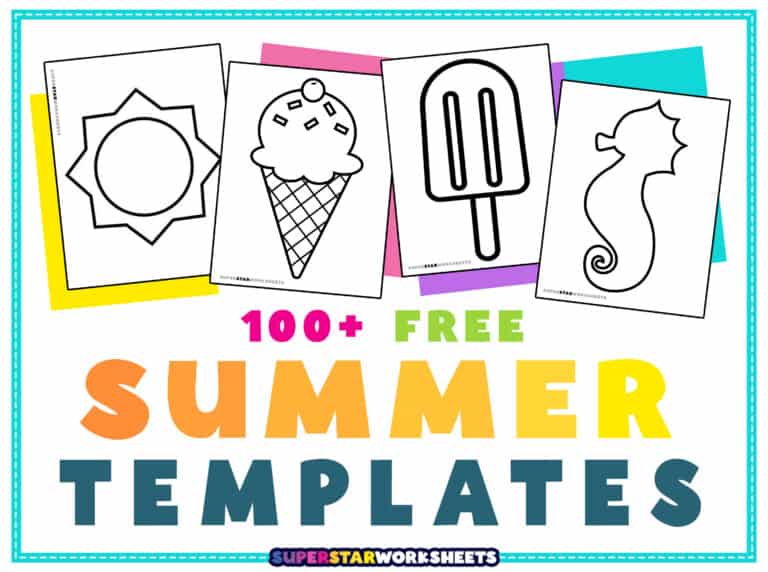 Summer Templates - Superstar Worksheets