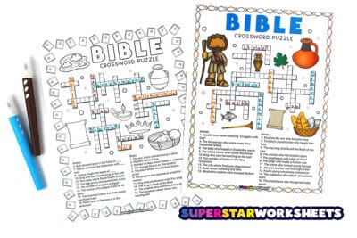 Bible Crossword Puzzles (Free Printables) - Superstar Worksheets