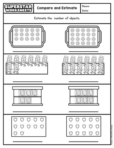 Estimation Worksheets (Free Printables) - Superstar Worksheets