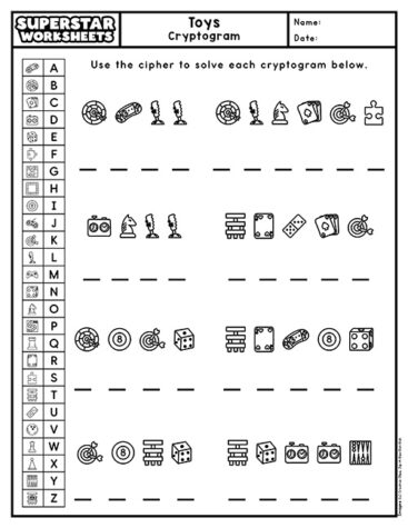 Cryptogram Puzzles (Free Printables) - Superstar Worksheets