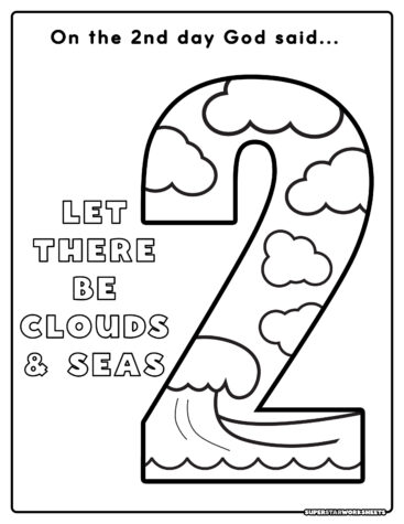 Creation Coloring Pages (Free Printables) - Superstar Worksheets