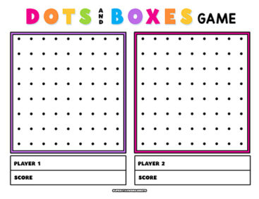 Dots and Boxes (Free Printables) - Superstar Worksheets