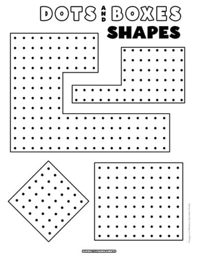 Dots and Boxes (Free Printables) - Superstar Worksheets