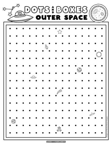 Dots and Boxes (Free Printables) - Superstar Worksheets