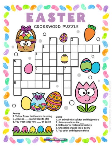 Easter Crossword Puzzles (Free Printables) - Superstar Worksheets