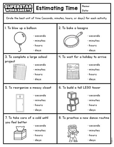 Estimation Worksheets - Superstar Worksheets