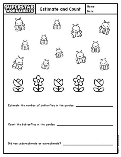 Estimation Worksheets (Free Printables) - Superstar Worksheets