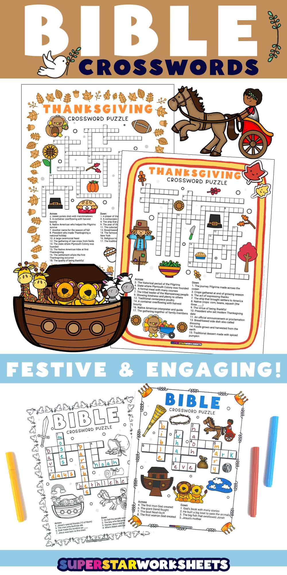 Bible Crossword Puzzles (Free Printables) - Superstar Worksheets