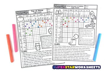 Logic Puzzles (Free Printables) - Superstar Worksheets
