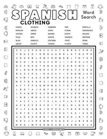 Spanish Word Search (Free Printables) - Superstar Worksheets