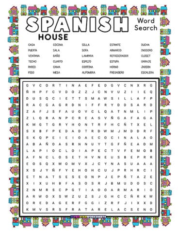 Spanish Word Search (Free Printables) - Superstar Worksheets