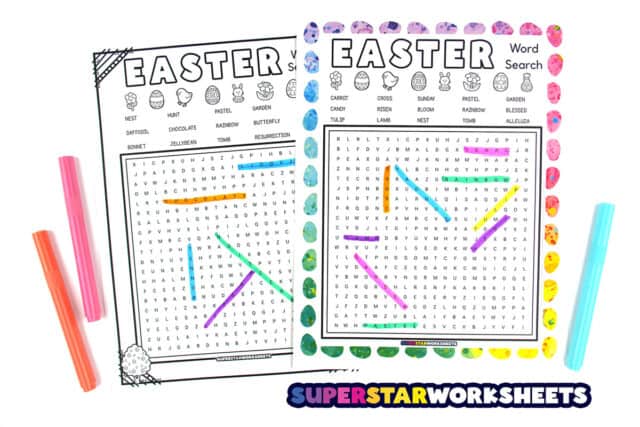 Easter Word Search (Free Printables) - Superstar Worksheets