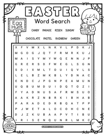 Easter Word Search (Free Printables) - Superstar Worksheets
