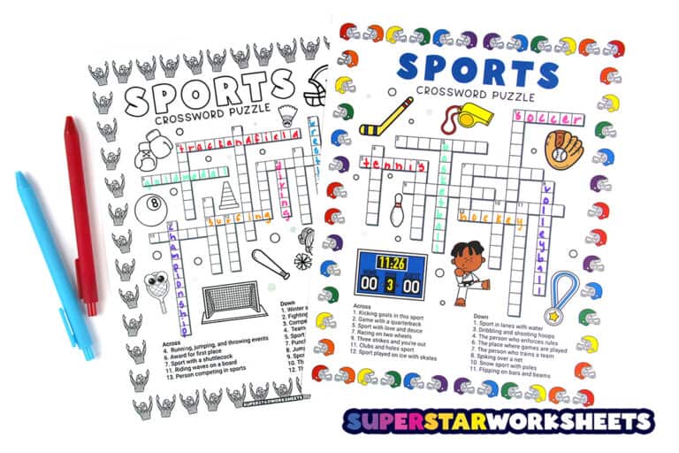 Easy Crossword Puzzles (Free Printables) - Superstar Worksheets