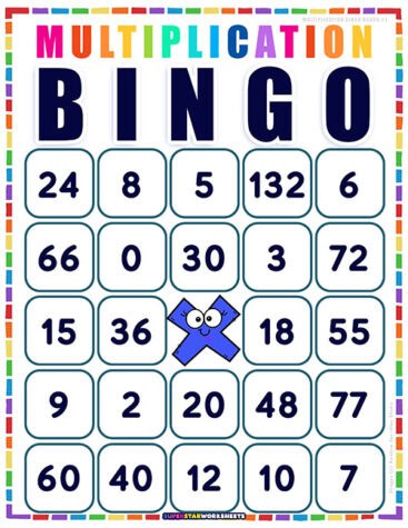Multiplication BINGO - Superstar Worksheets