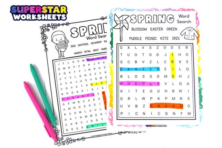 Spring Word Search - Superstar Worksheets