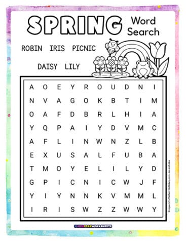 Spring Word Search (Free Printables) - Superstar Worksheets