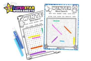 Winter Word Search - Superstar Worksheets