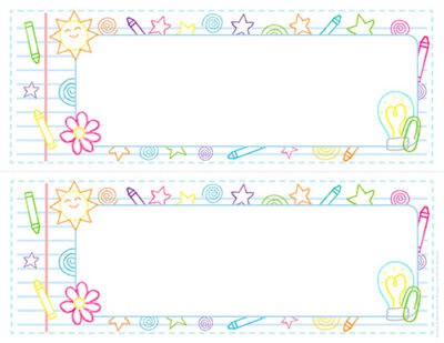 Editable Name Plates (Free Printables) - Superstar Worksheets