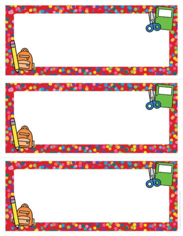 Editable Name Plates (Free Printables) - Superstar Worksheets