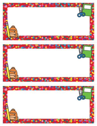 Editable Name Plates (Free Printables) - Superstar Worksheets