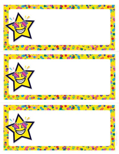 Editable Name Plates (Free Printables) - Superstar Worksheets