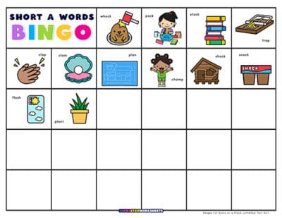 Short A Words - Superstar Worksheets