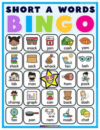 Short A Words - Superstar Worksheets