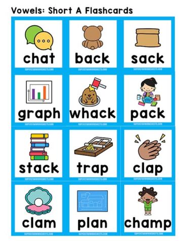 Short A Words - Superstar Worksheets