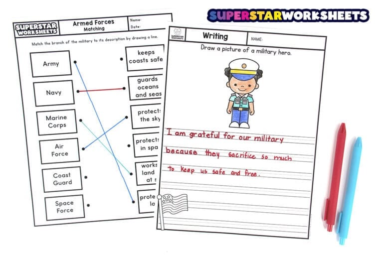 Armed Forces Day (Free Printables) - Superstar Worksheets