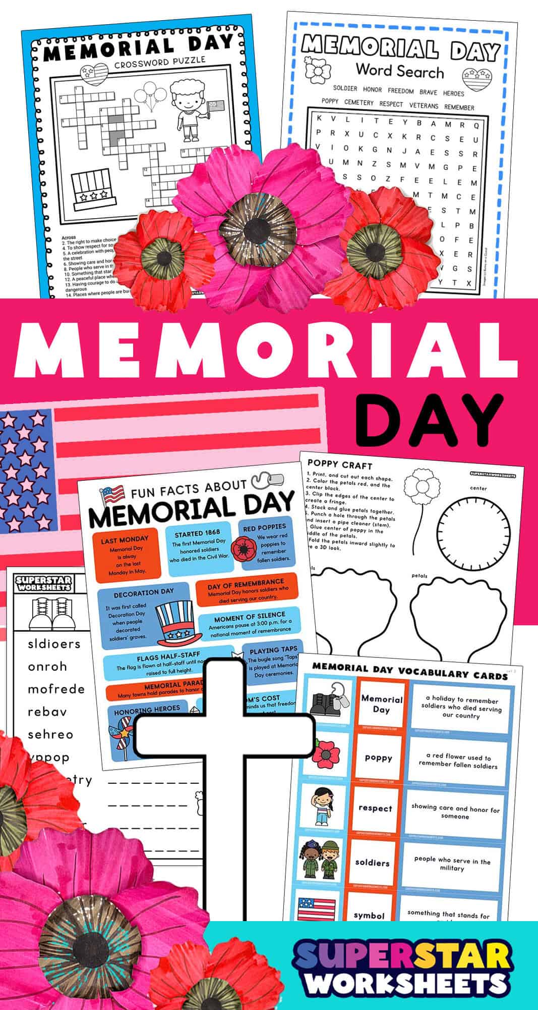 Memorial Day Worksheet (Free Printables) - Superstar Worksheets