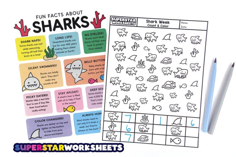 Shark Week Printables (Free Printables) - Superstar Worksheets