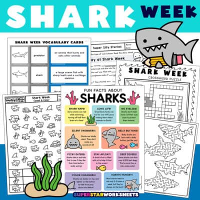 Shark Week Printables (Free Printables) - Superstar Worksheets