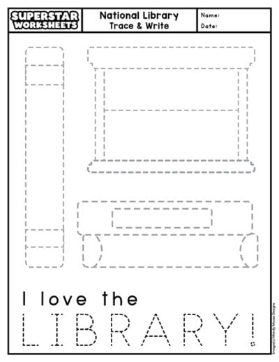 National Library Week (Free Printables) - Superstar Worksheets