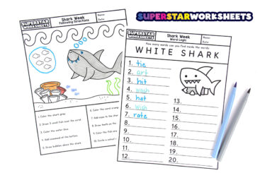 Shark Week Printables (Free Printables) - Superstar Worksheets
