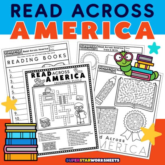 Read Across America (Free Printables) - Superstar Worksheets