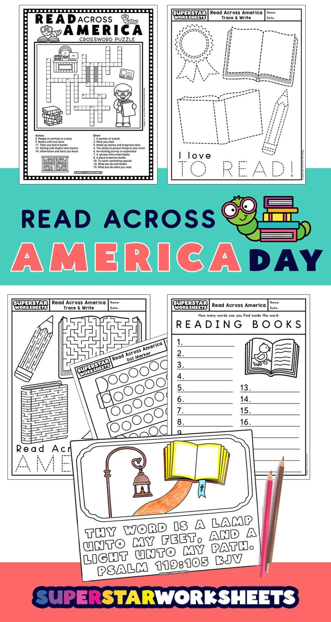 Read Across America (Free Printables) - Superstar Worksheets